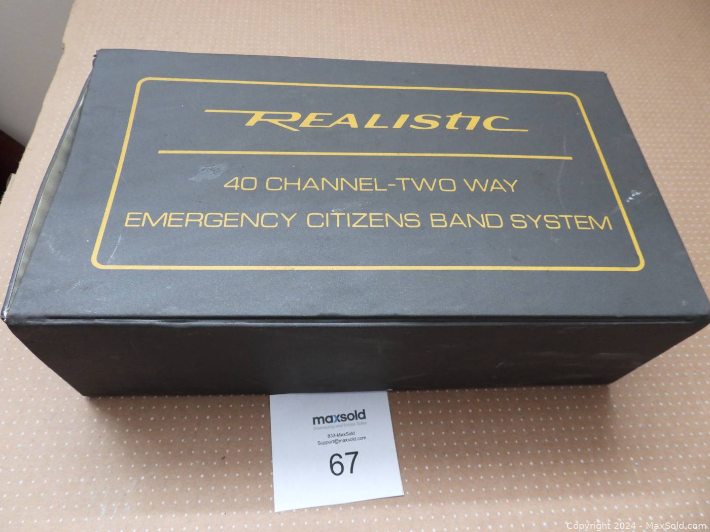 Realistic 40-Channel Two-Way Emergency Citizens Band System with Owner ...