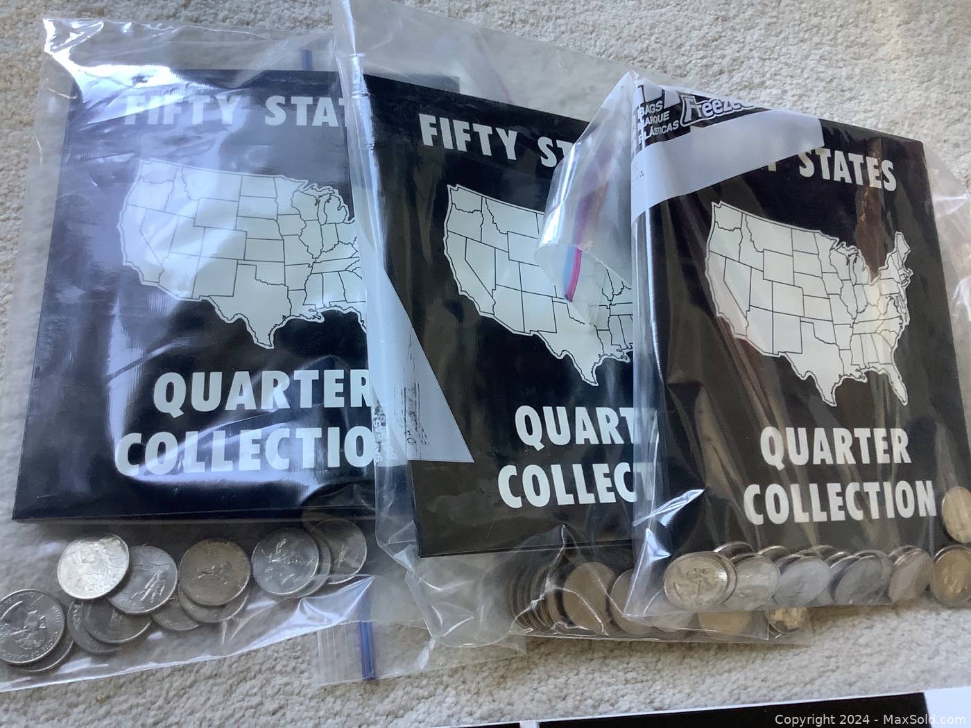 U.S. Fifty States Quarter Collection Sets and Mixed Coins Lot | Maxsold