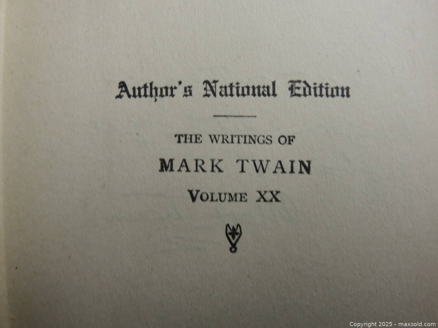 The Writings of Mark Twain Author's National Edition, 23 Vols, 1899 ...