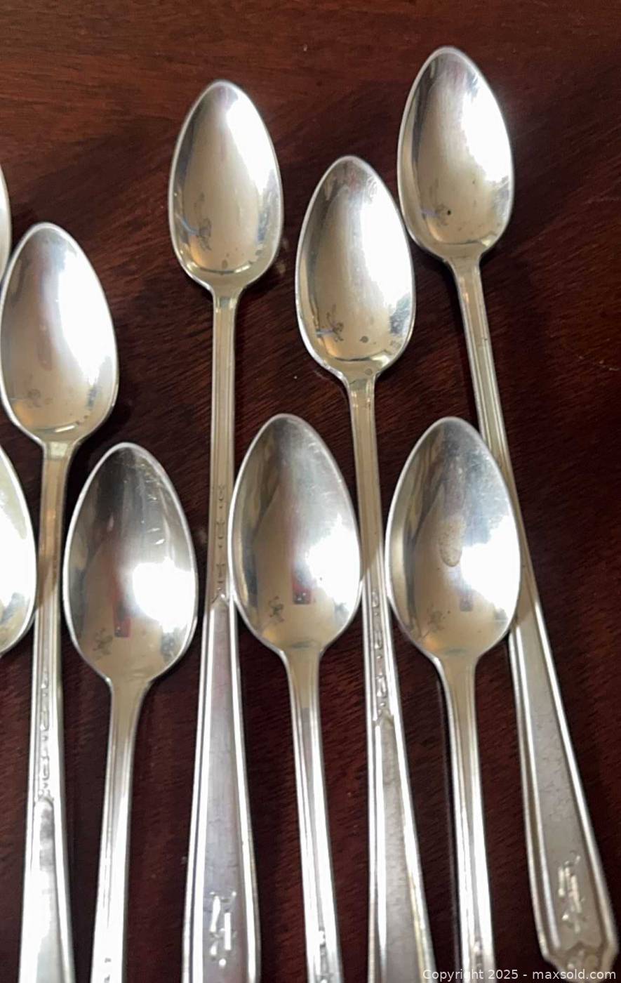 12 Sterling Alvin Richmond Parfait Tea Spoons | Maxsold