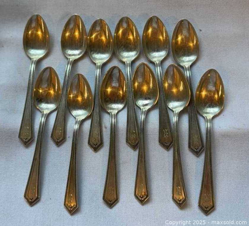 12 Alvin Sterling Richmond demitasse spoons | Maxsold