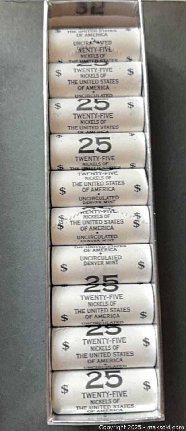 2005-D Jefferson Nickels 500-Coin Box Uncirculated | Maxsold