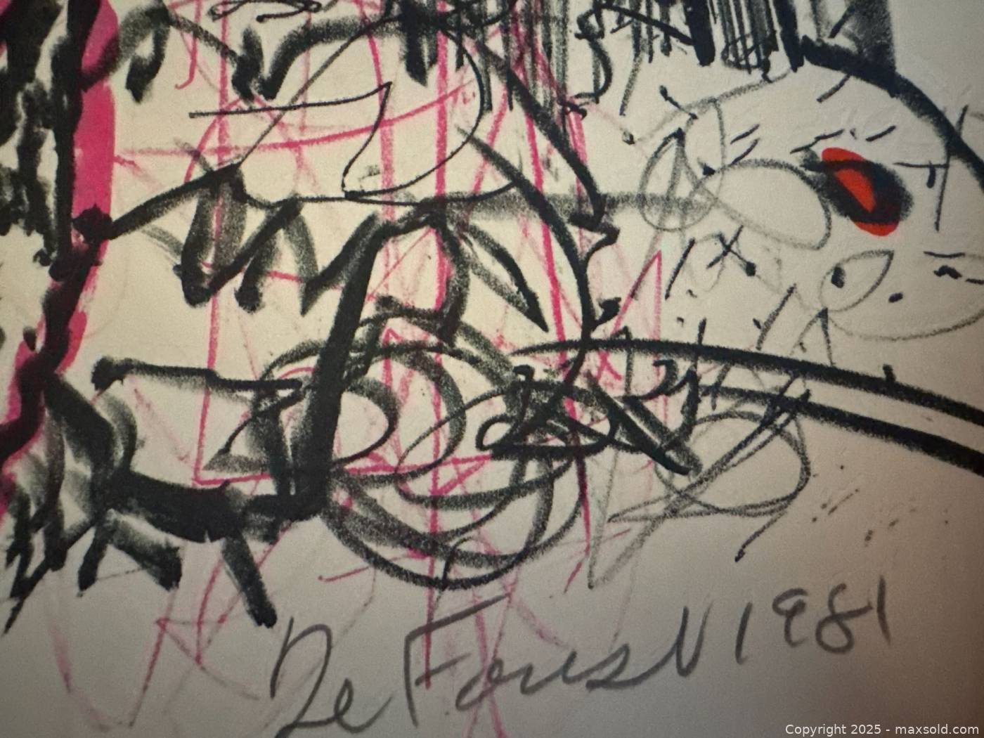 Roy De Forest signed lithograph 82/125 1981 | Maxsold