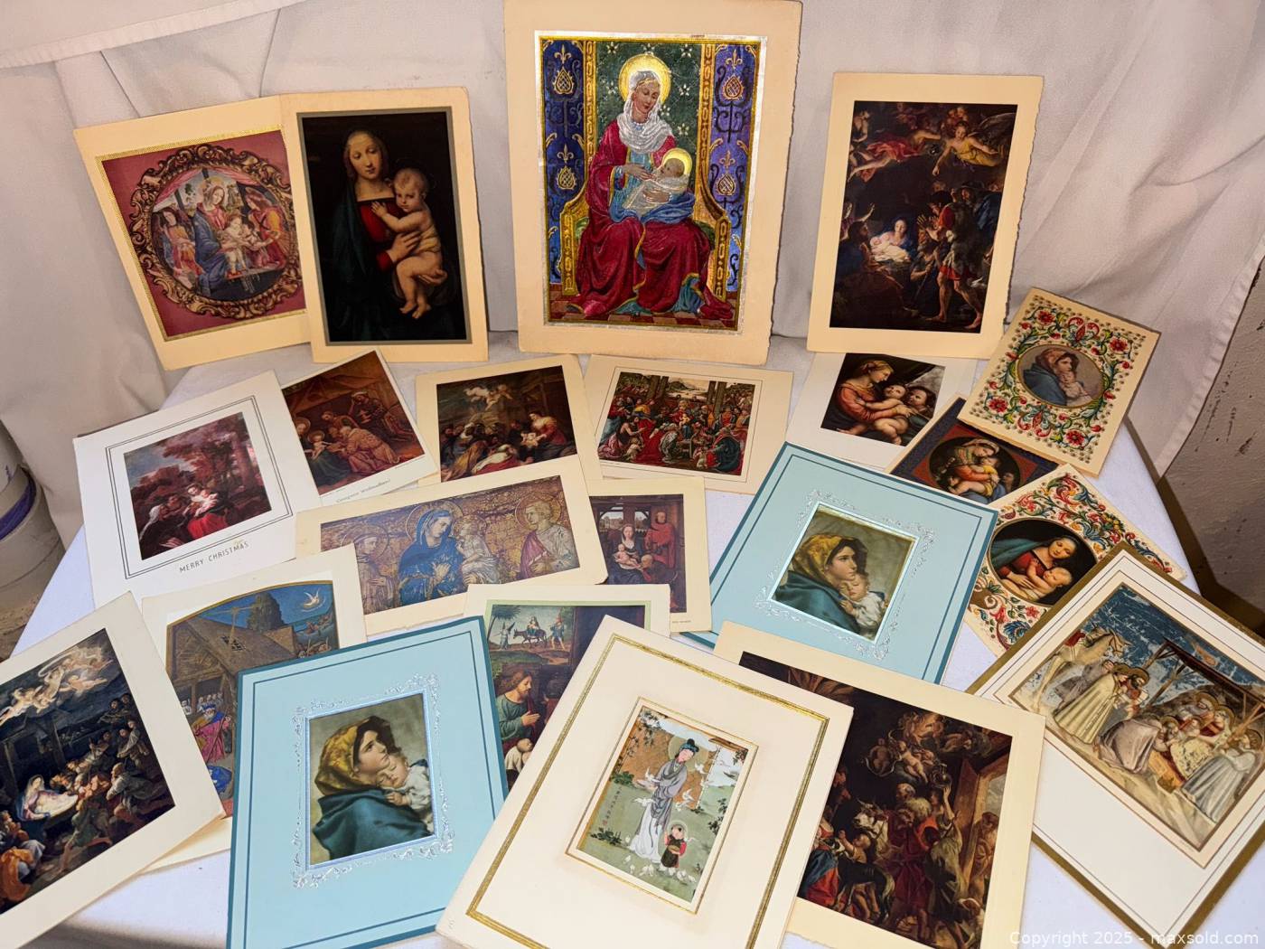 Vintage religious art Christmas cards | Maxsold