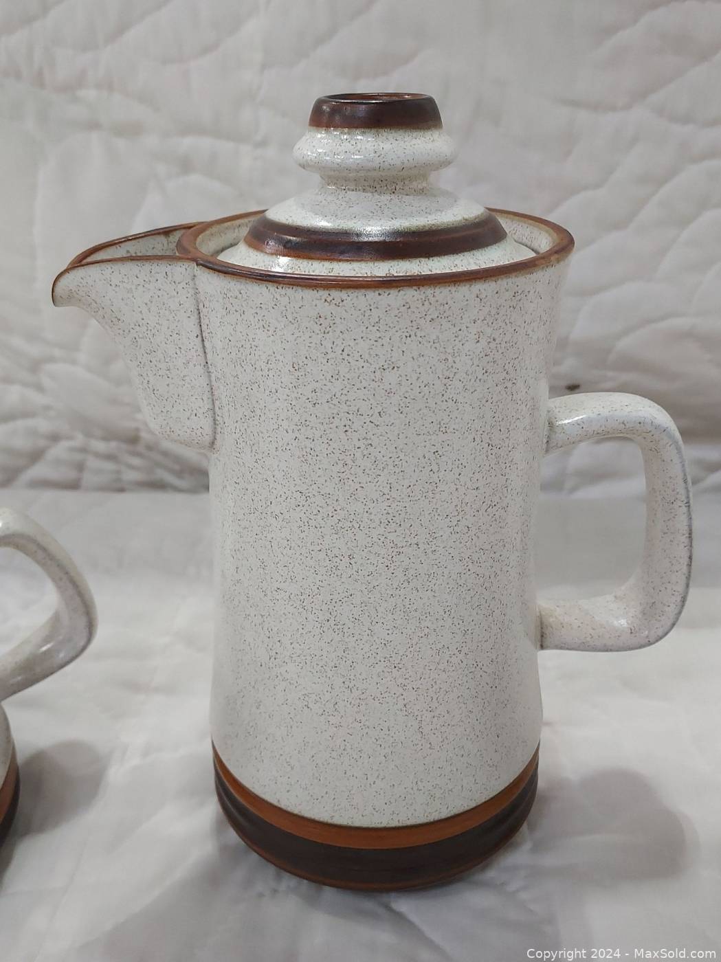 Vintage Denby Potters Wheel 4-Piece Stoneware Tea Set | Maxsold