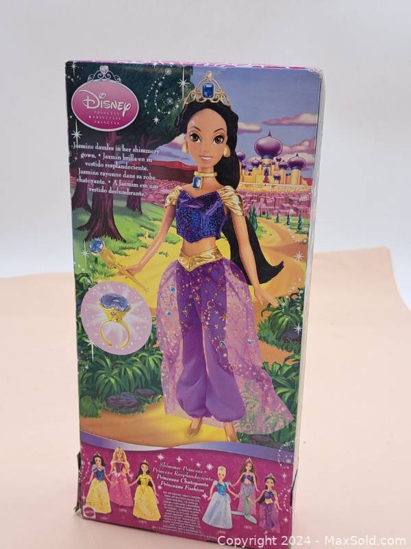 Disney Shimmer Princess Jasmine Doll with Original Box | Maxsold