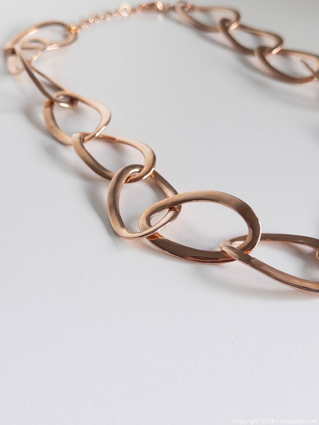 MILOR Italy 18K Rose Gold Plated Necklace 24" | Maxsold