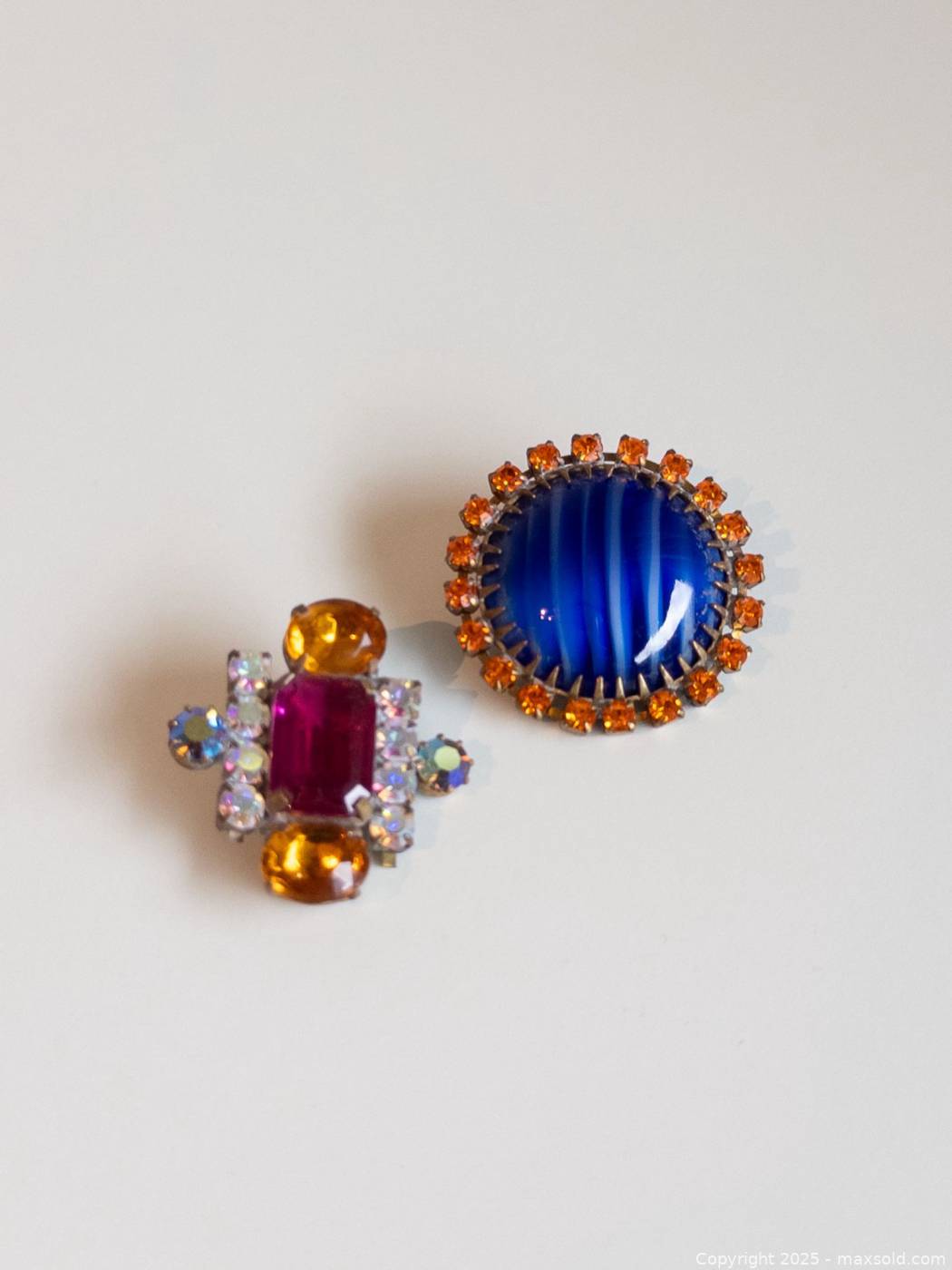 Vintage Czech Glass Rhinestone Buttons Set | Maxsold