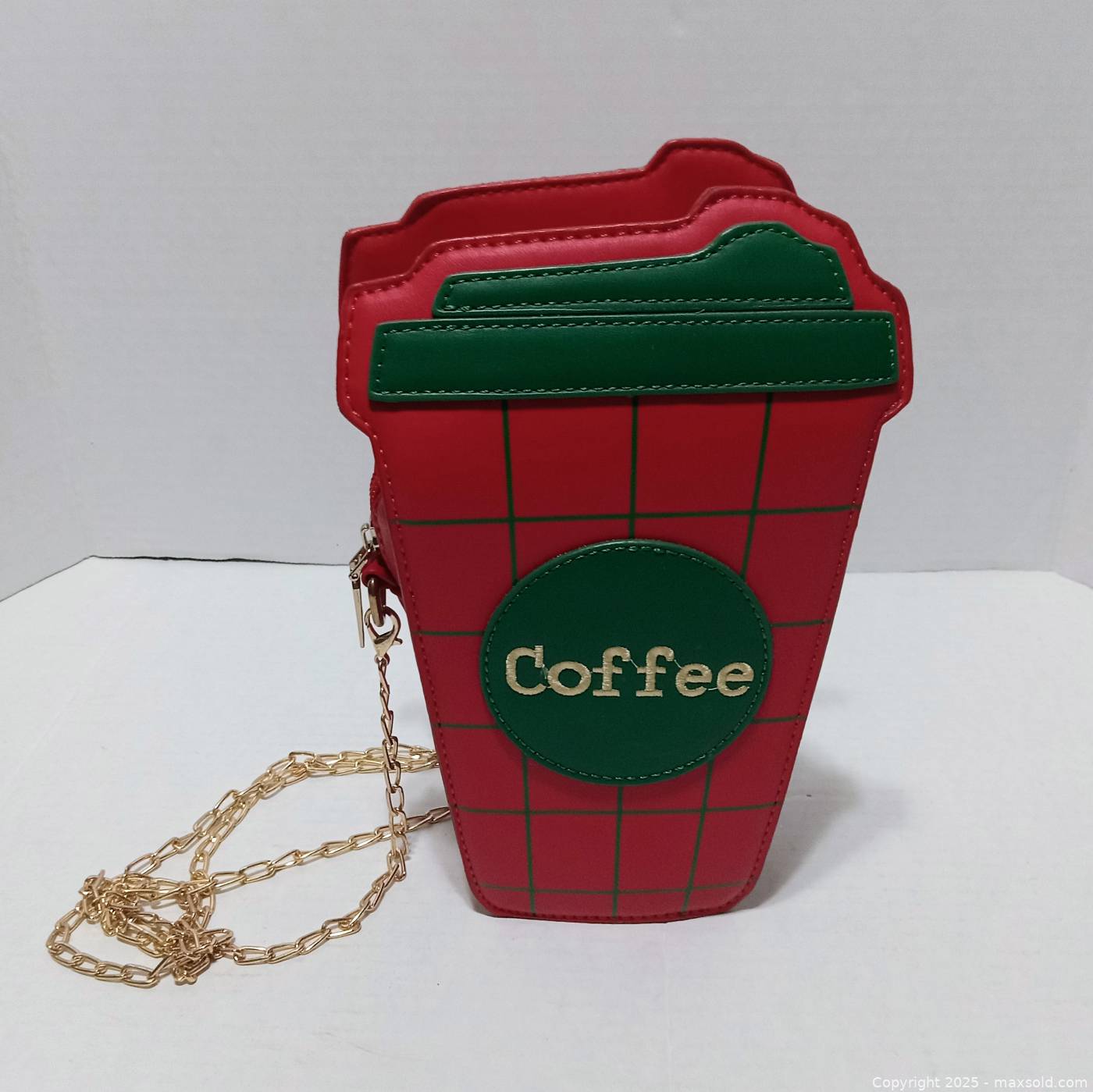 Ladies Coffee Motif Crossbody Purse | Maxsold