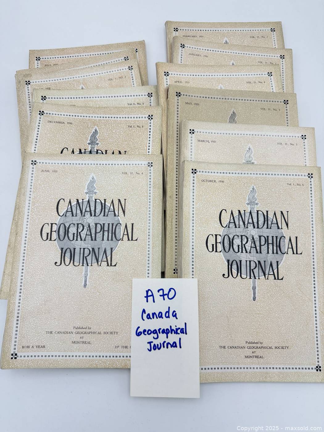 Canadian Geographical Journal issues 1950-1951 | Maxsold