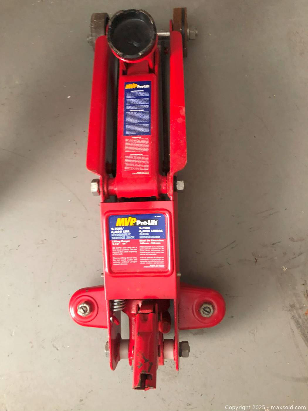 MVP Pro-Lift 2-Ton Hydraulic Floor Jack With Scissor Jack And Tire ...