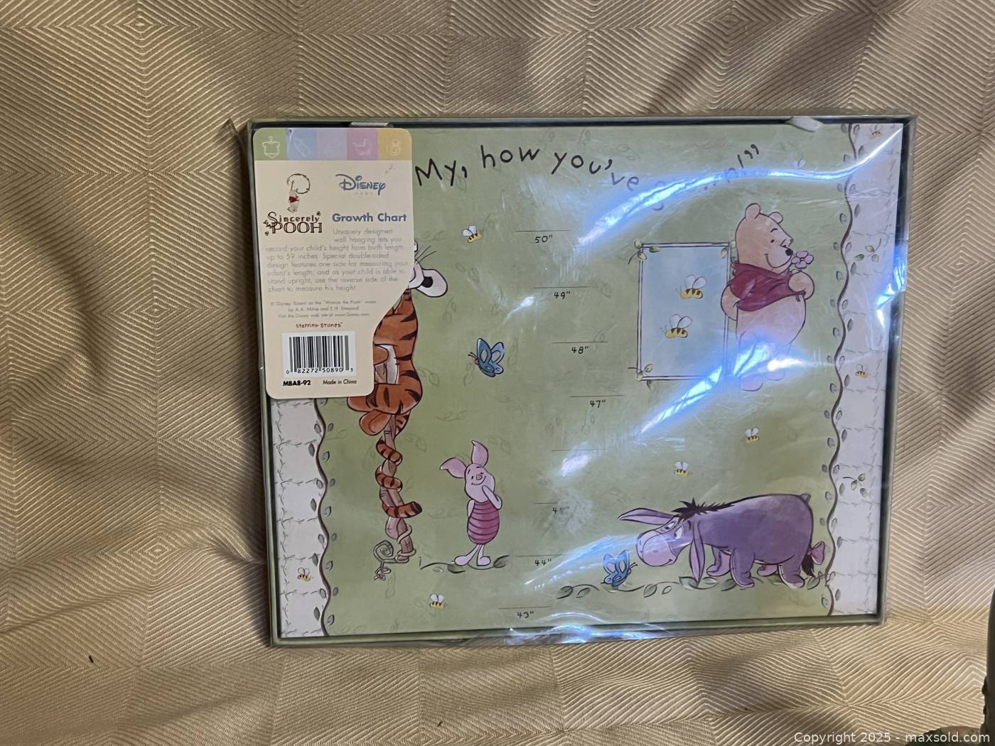 Winnie the Pooh Growth Chart, Album & Cookie Stamps | Maxsold
