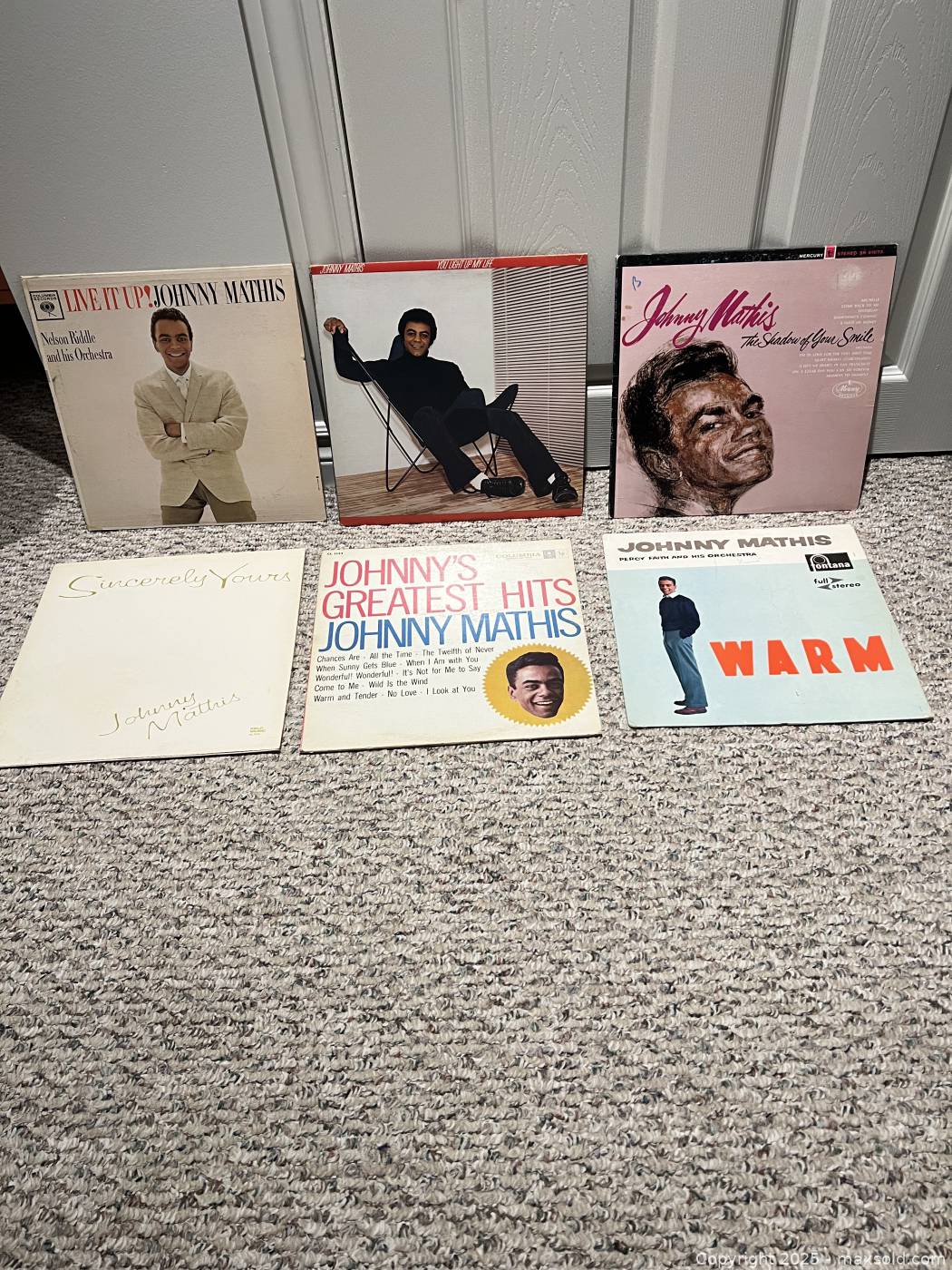Johnny Mathis vinyl record albums, 6 | Maxsold