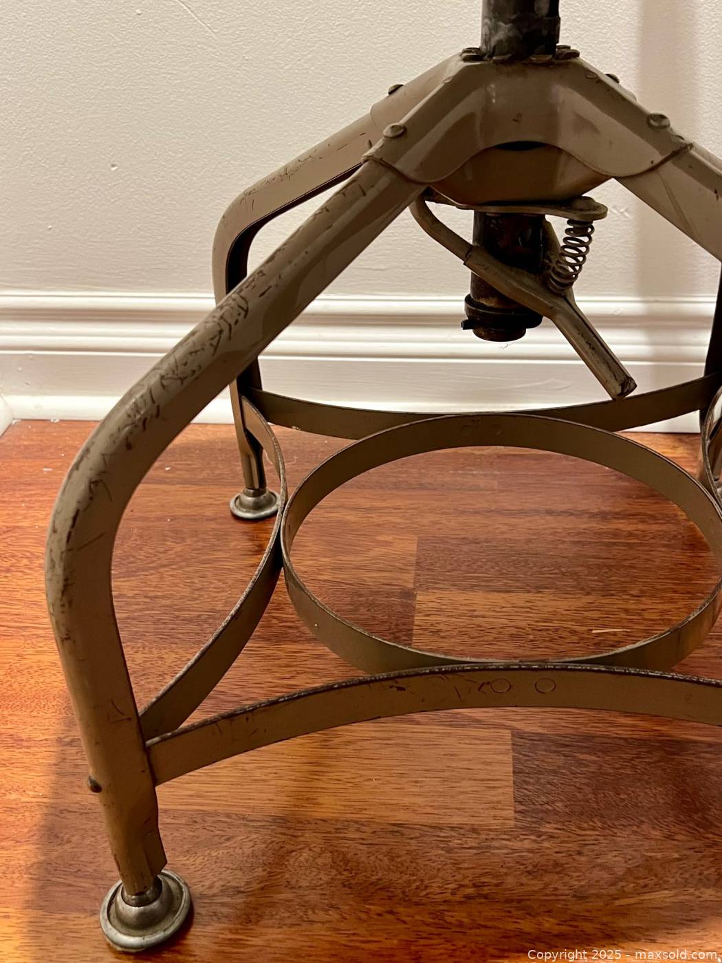 Antique Industrial Drafting Chair | Maxsold