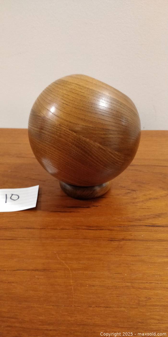 Mid-Century Modern Teak Spherical Decor | Maxsold