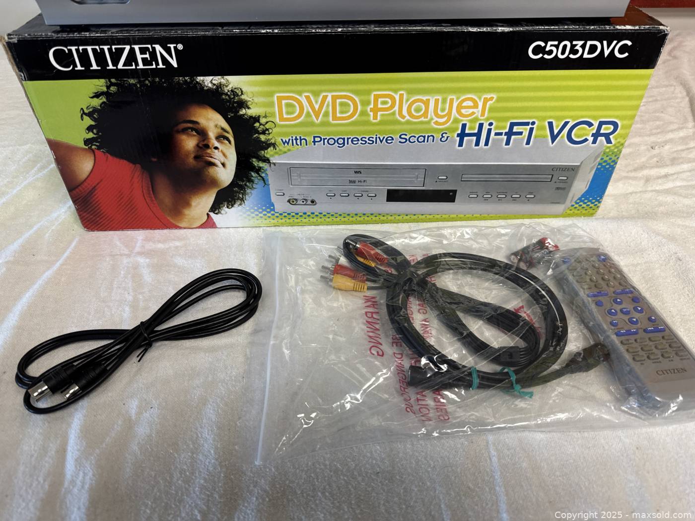 Citizen C503DVC DVD Player with Hi-Fi VHS VCR Combo | Maxsold