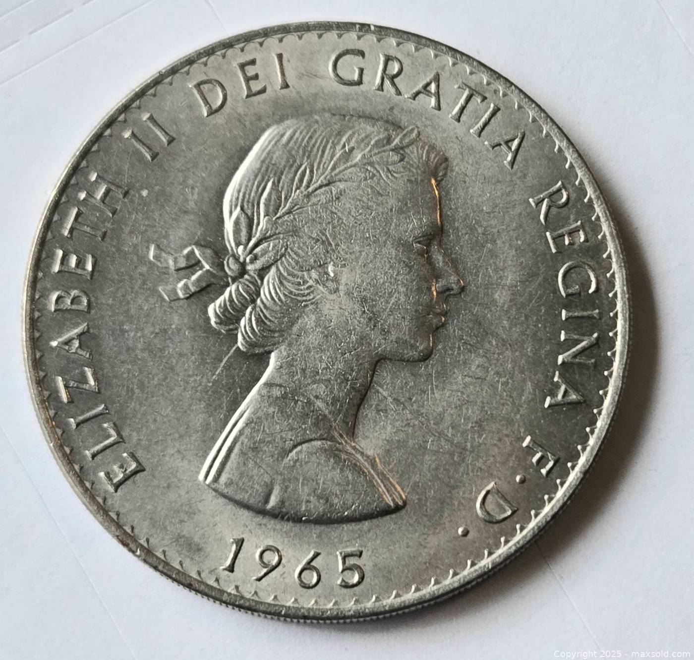 1965 United Kingdom Winston Churchill Commemorative Crown Coin | Maxsold