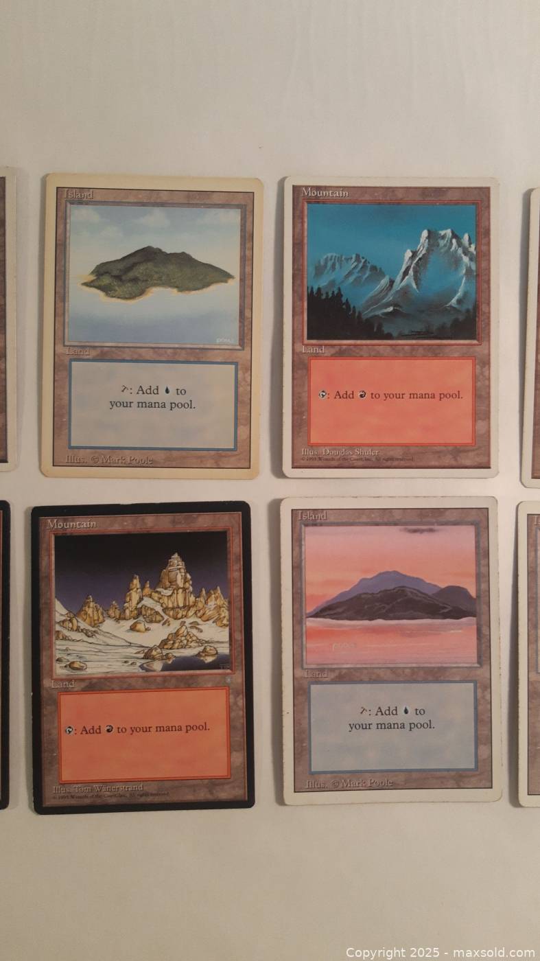 10 Magic: The Gathering white-border lands | Maxsold
