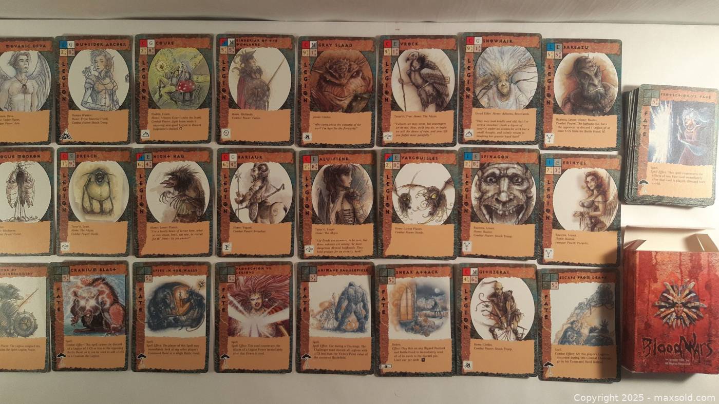 Blood Wars 50-Card Deck | Maxsold