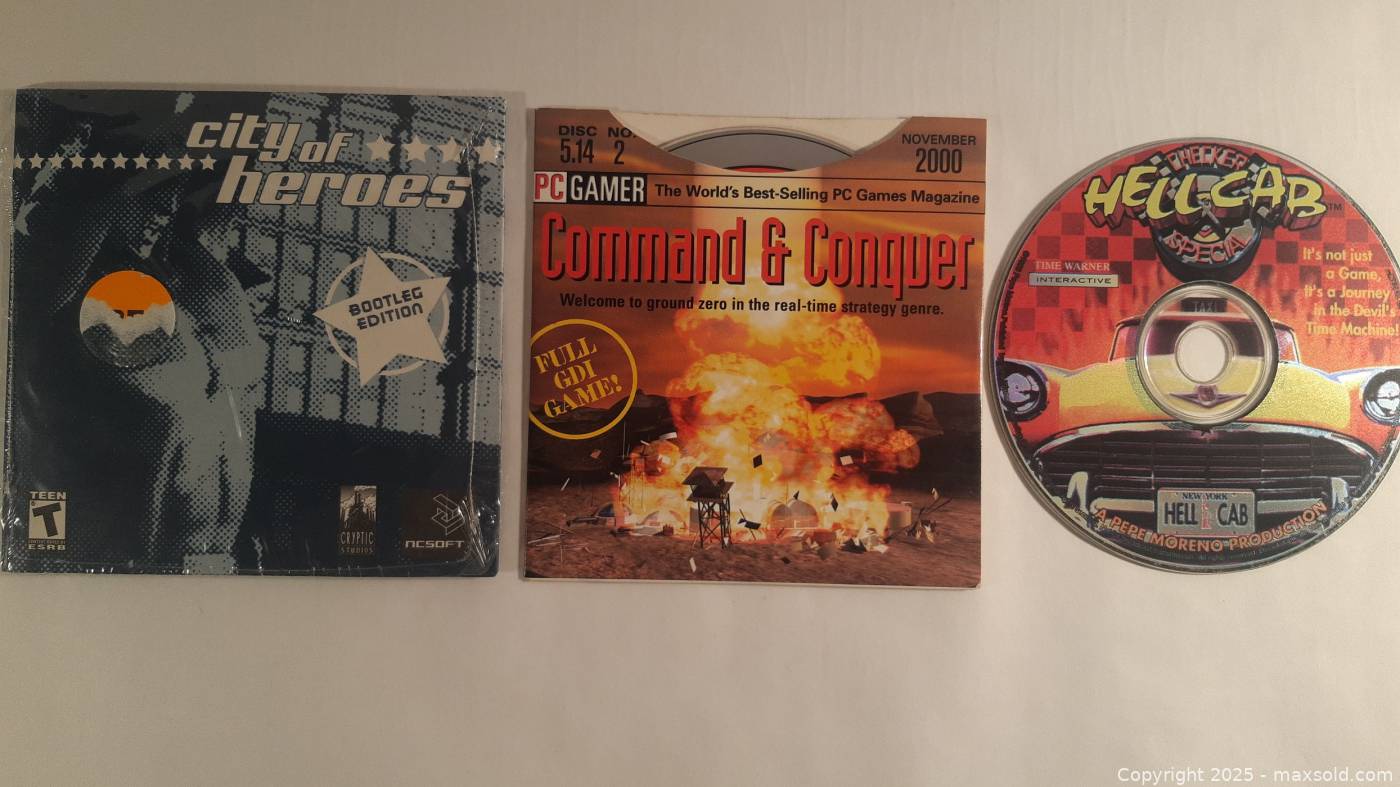 Hell Cab, City of Heroes Bootleg, Command & Conquer PC CDs | Maxsold
