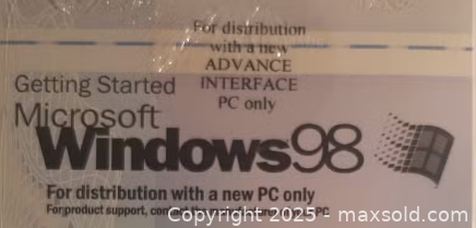 Microsoft Windows 98 First Edition sealed | Maxsold
