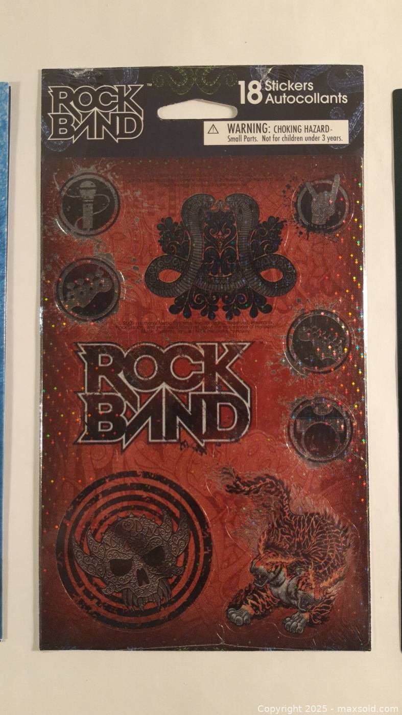 Rock Band Sticker Sheet, Heroclix Rule Sheets, Dishonored & BioShock 2 ...
