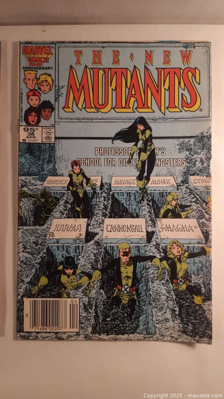 The New Mutants #35 and #38 Marvel Comics 1986 | Maxsold