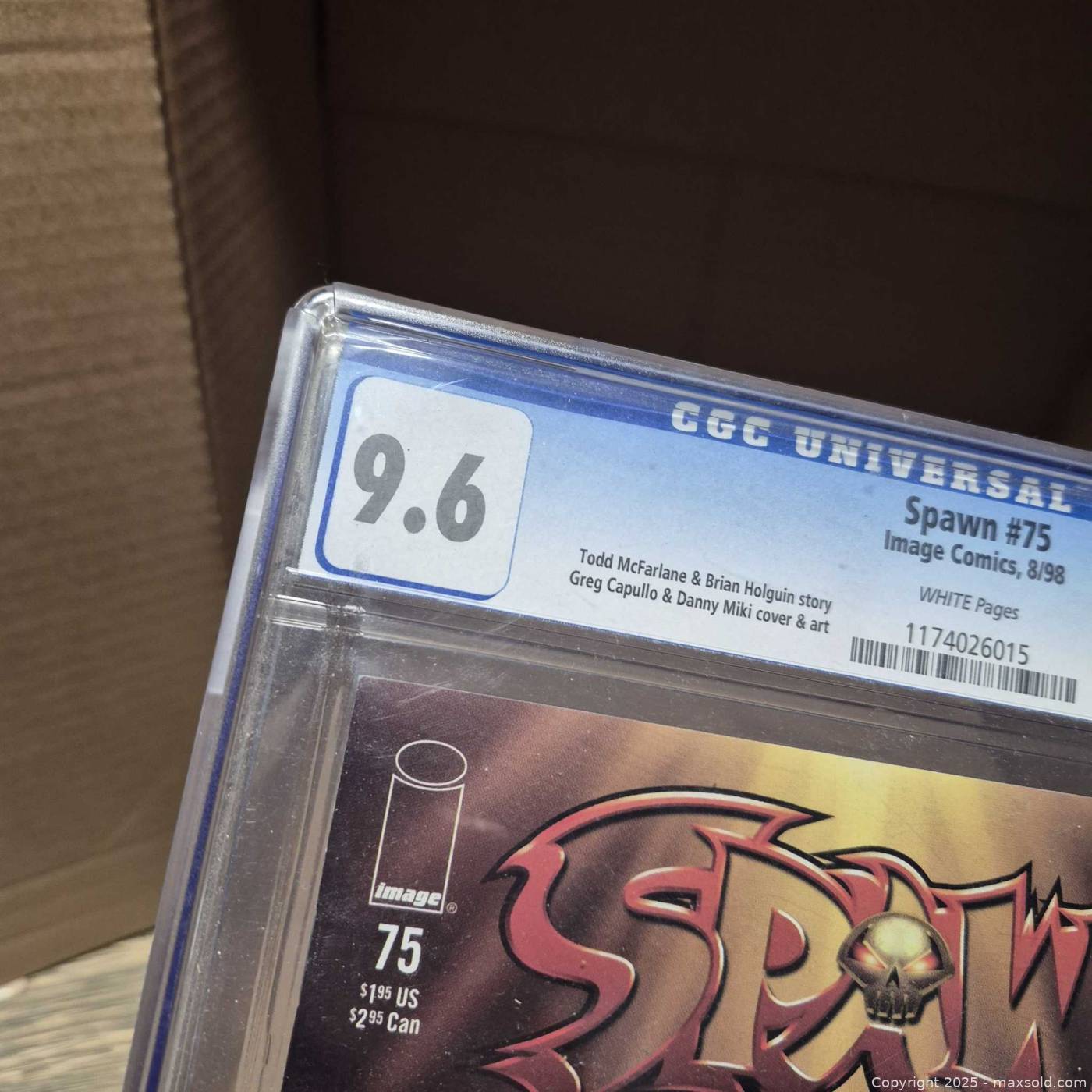 CGC 9.6 Spawn #75 graded comic | Maxsold