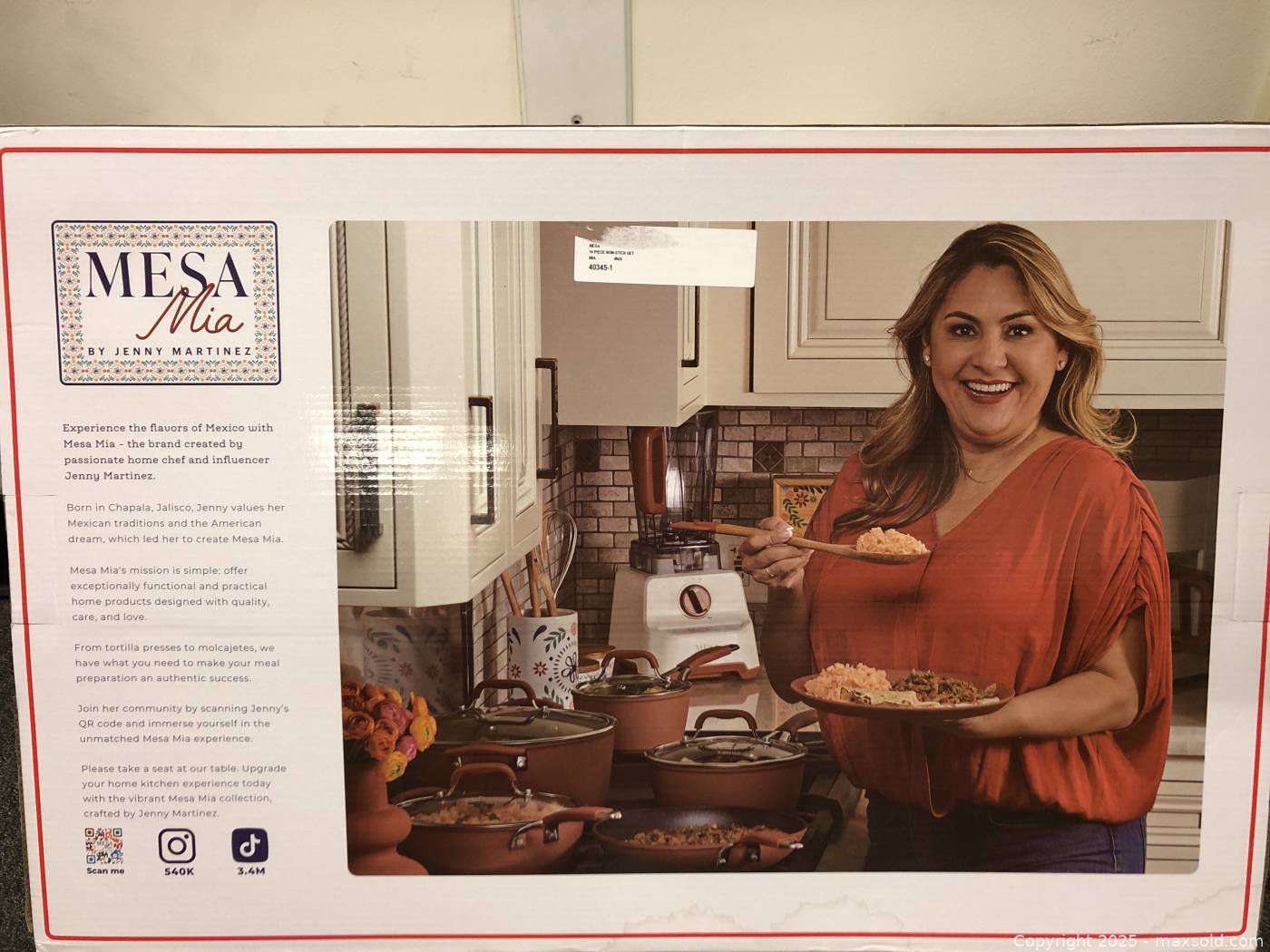 Mesa Mia by Jenny Martinez 14-Piece Non-Stick Forged Aluminum Cookware ...