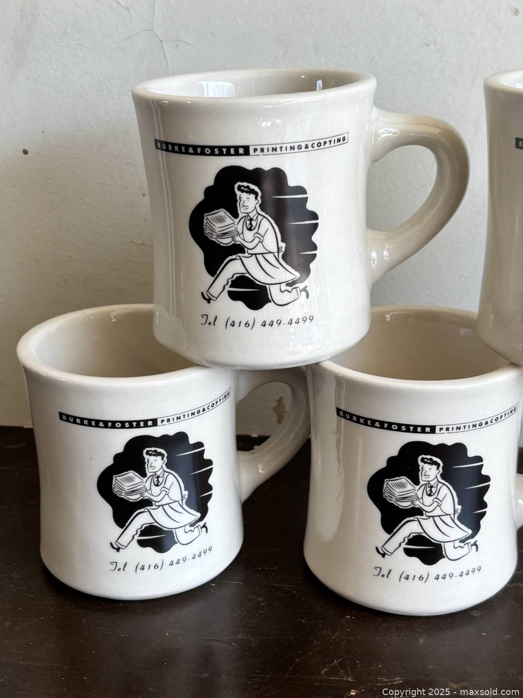 Set of 5 Vintage Ultima China Dinerware Advertising Mugs | Maxsold
