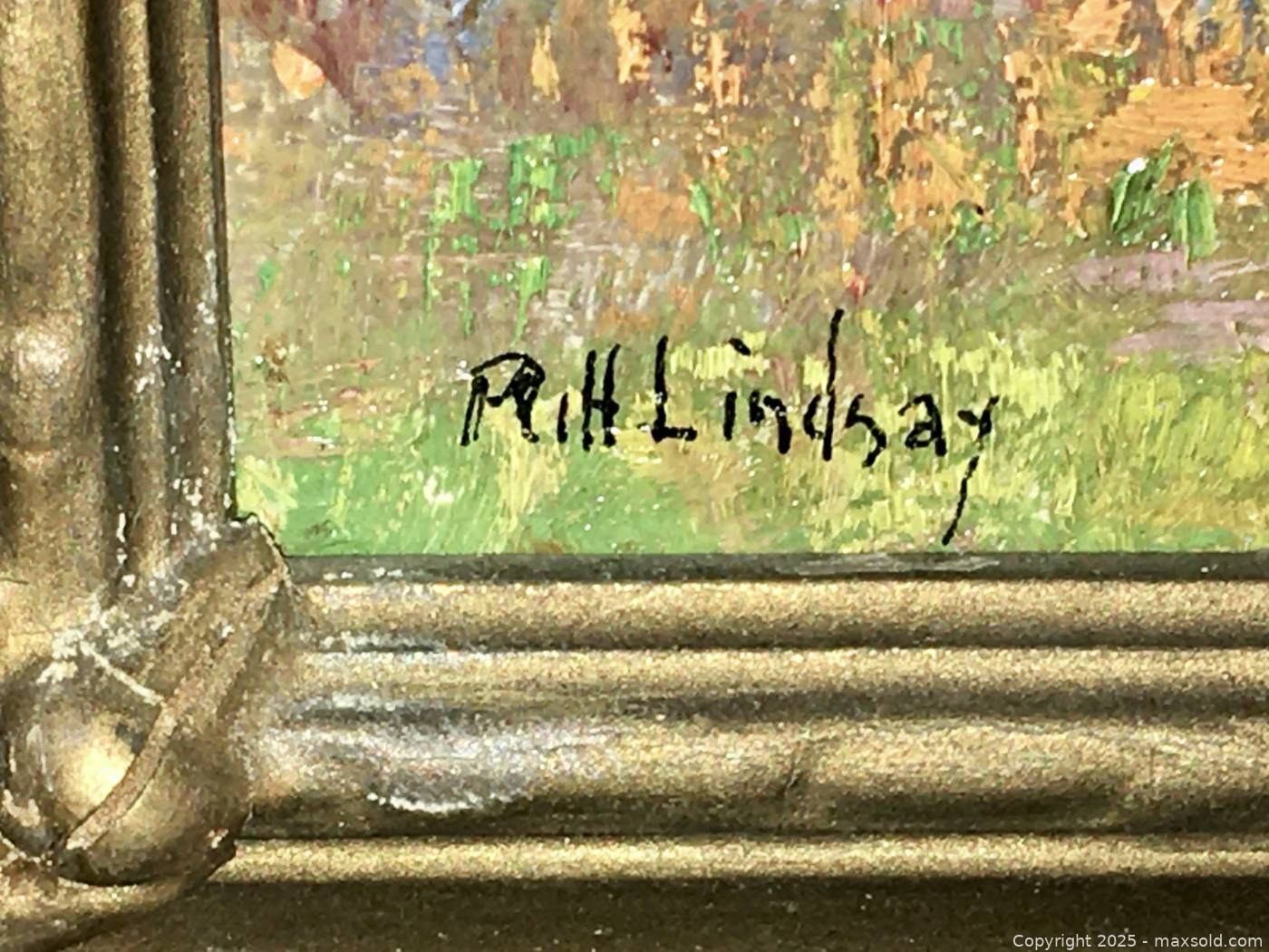 R.H. Lindsay forest landscape oil painting | Maxsold