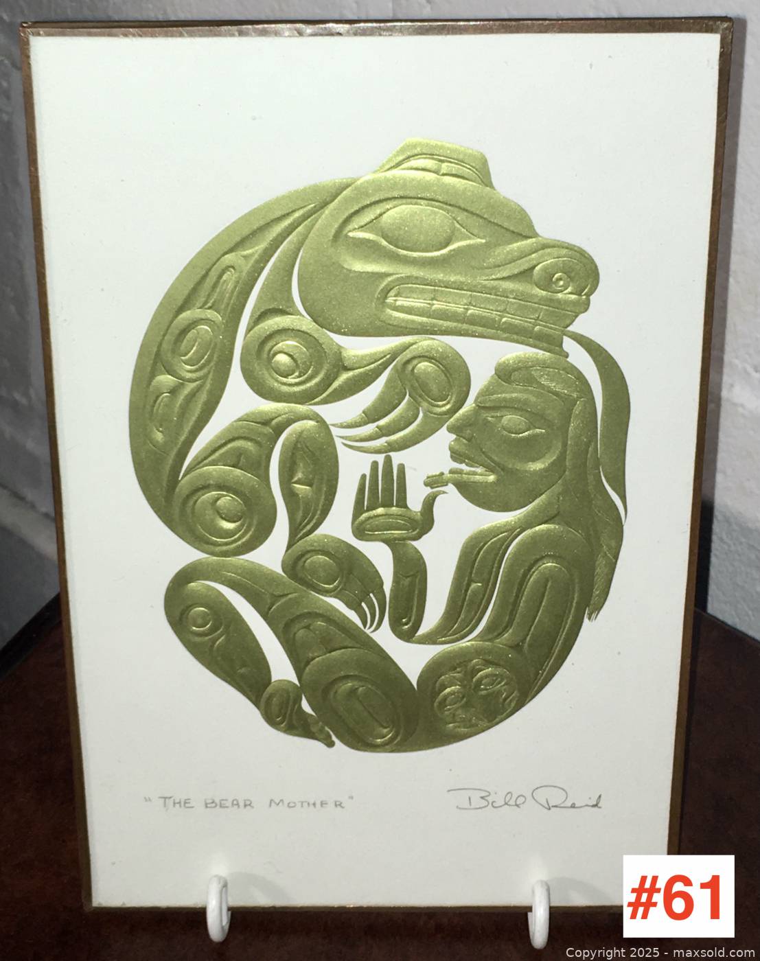 Bill Reid “The Bear Mother” framed print | Maxsold