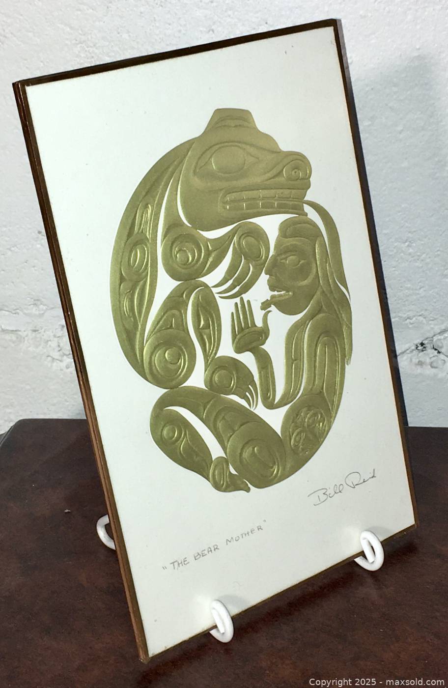 Bill Reid “The Bear Mother” framed print | Maxsold