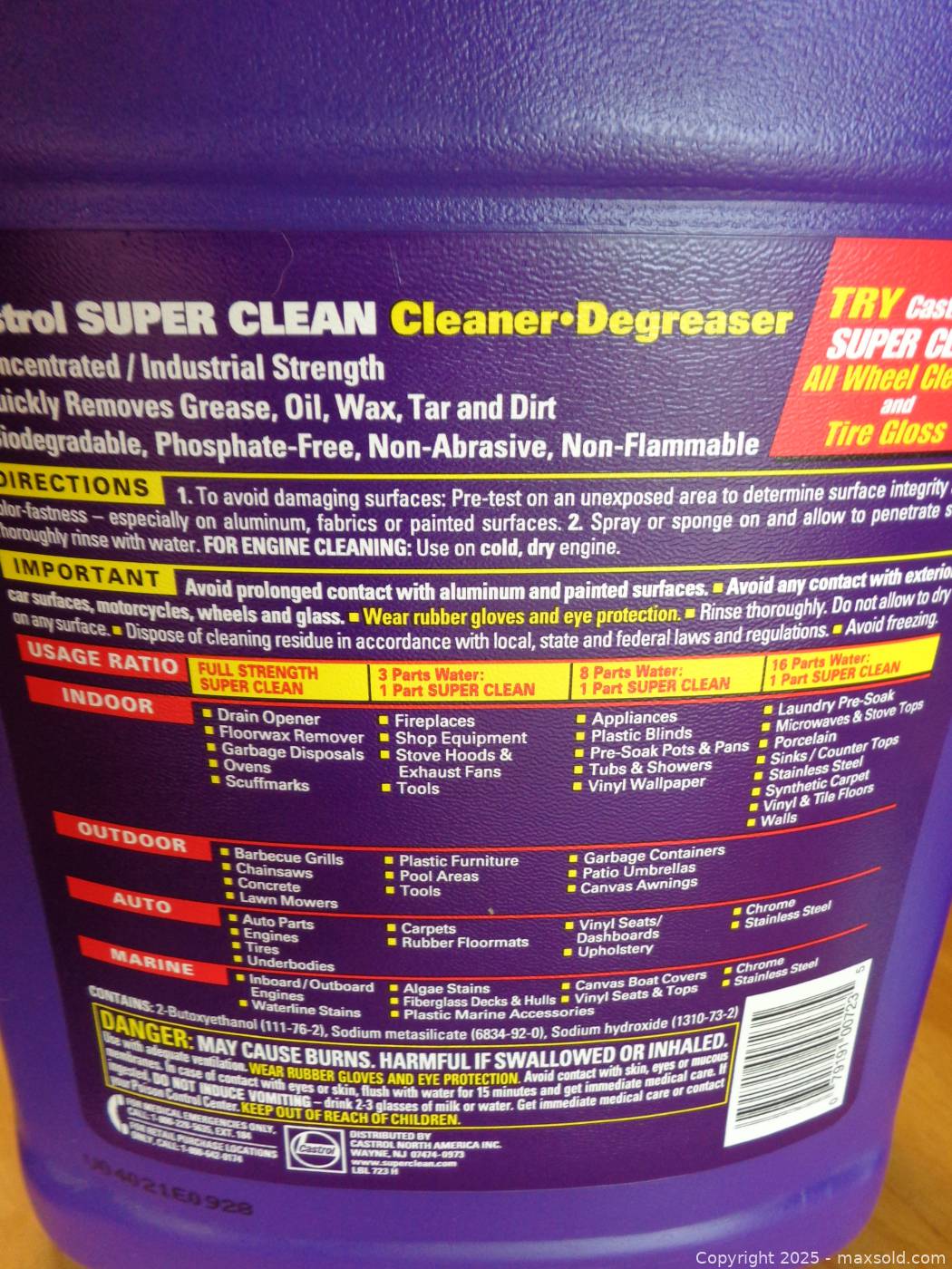 Castrol Super Clean Cleaner-Degreaser 2×1 gal | Maxsold