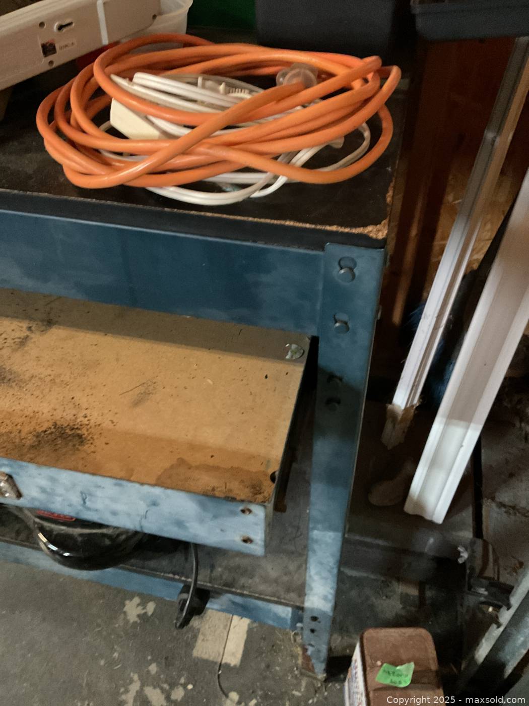 Mastercraft Metal Workbench with Vice and Pegboard | Maxsold