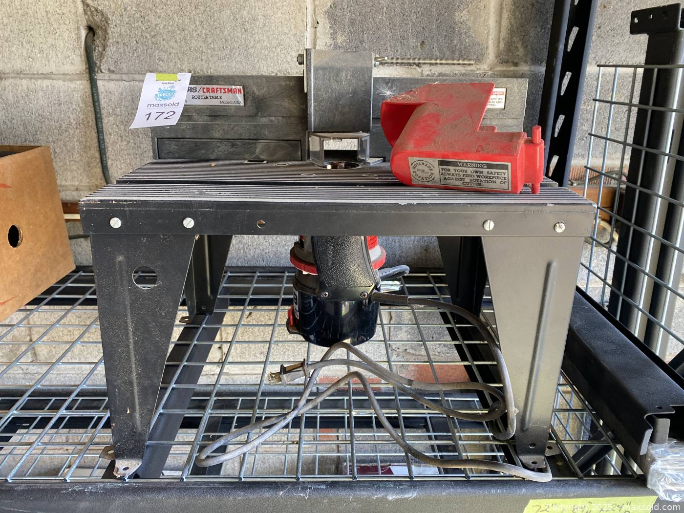 Sears/Craftsman Router Table with Router | Maxsold