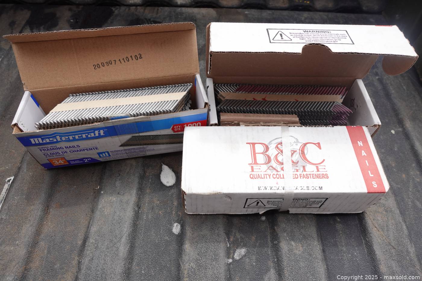 Collated nail gun nails, Mastercraft & B&C Eagle | Maxsold