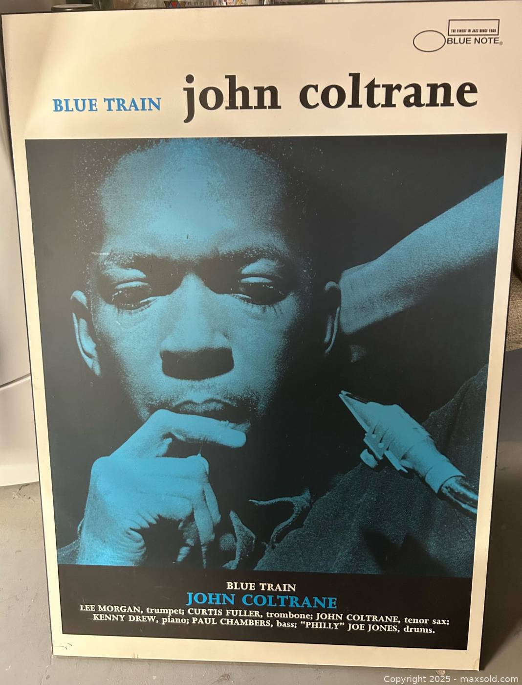 John Coltrane Blue Train plak poster | Maxsold