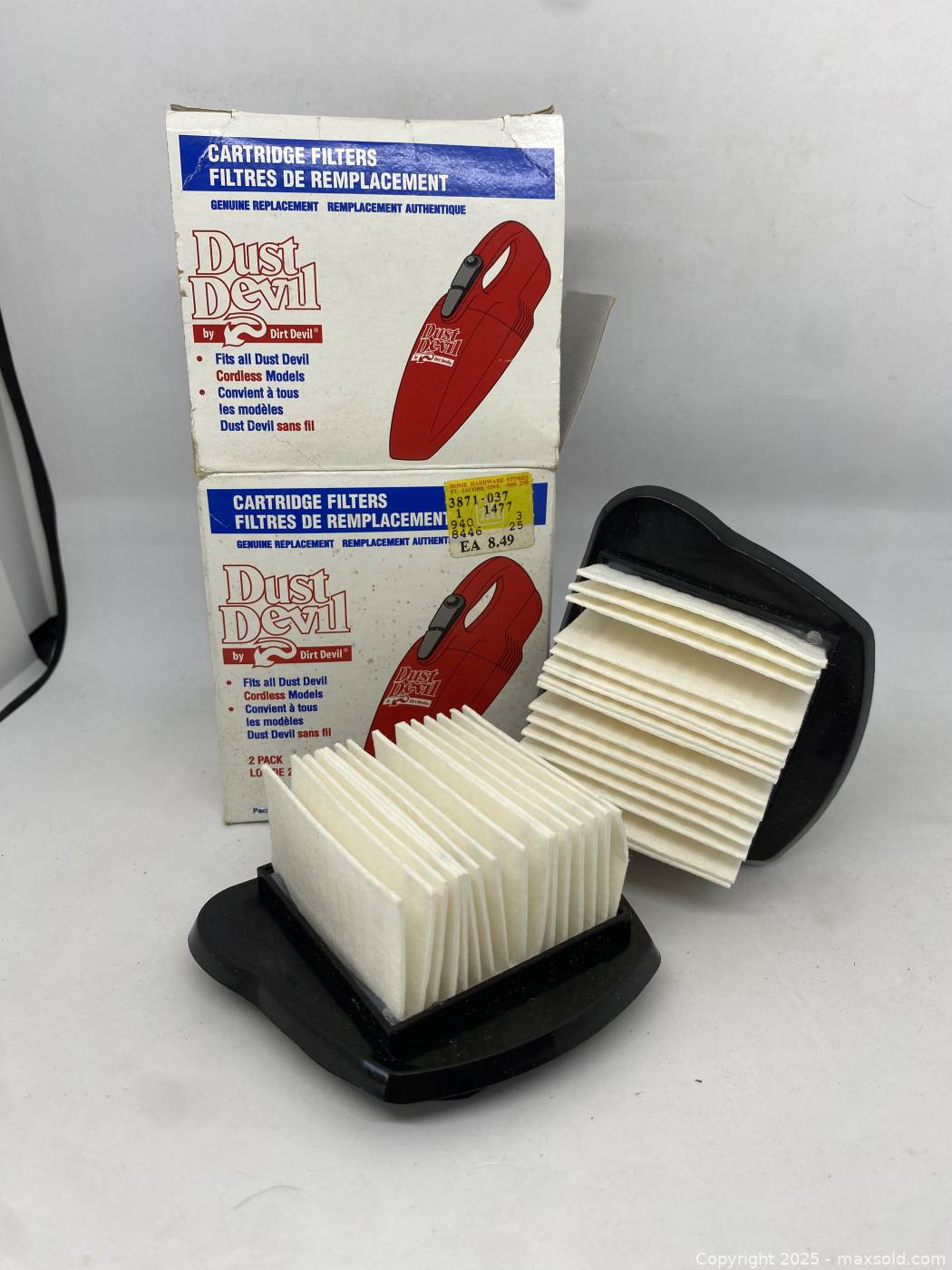 Dust Devil Cartridge Replacement Filters for Cordless Vacuums, 2 Pack ...