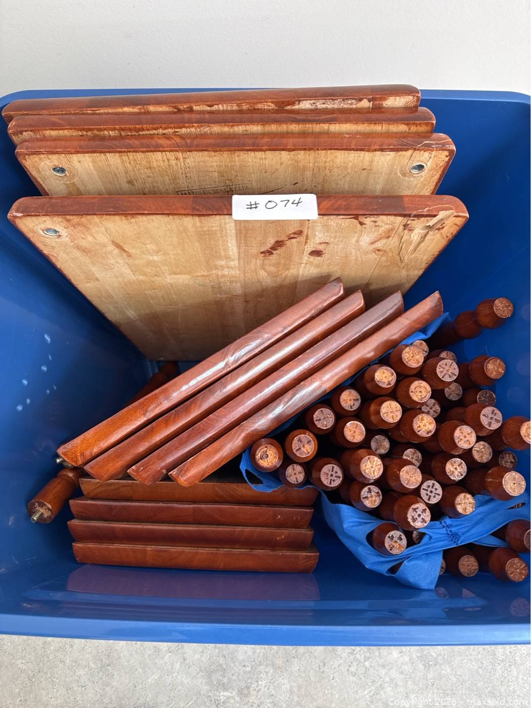 4 Sets Wooden Nesting Tables Unassembled | Maxsold