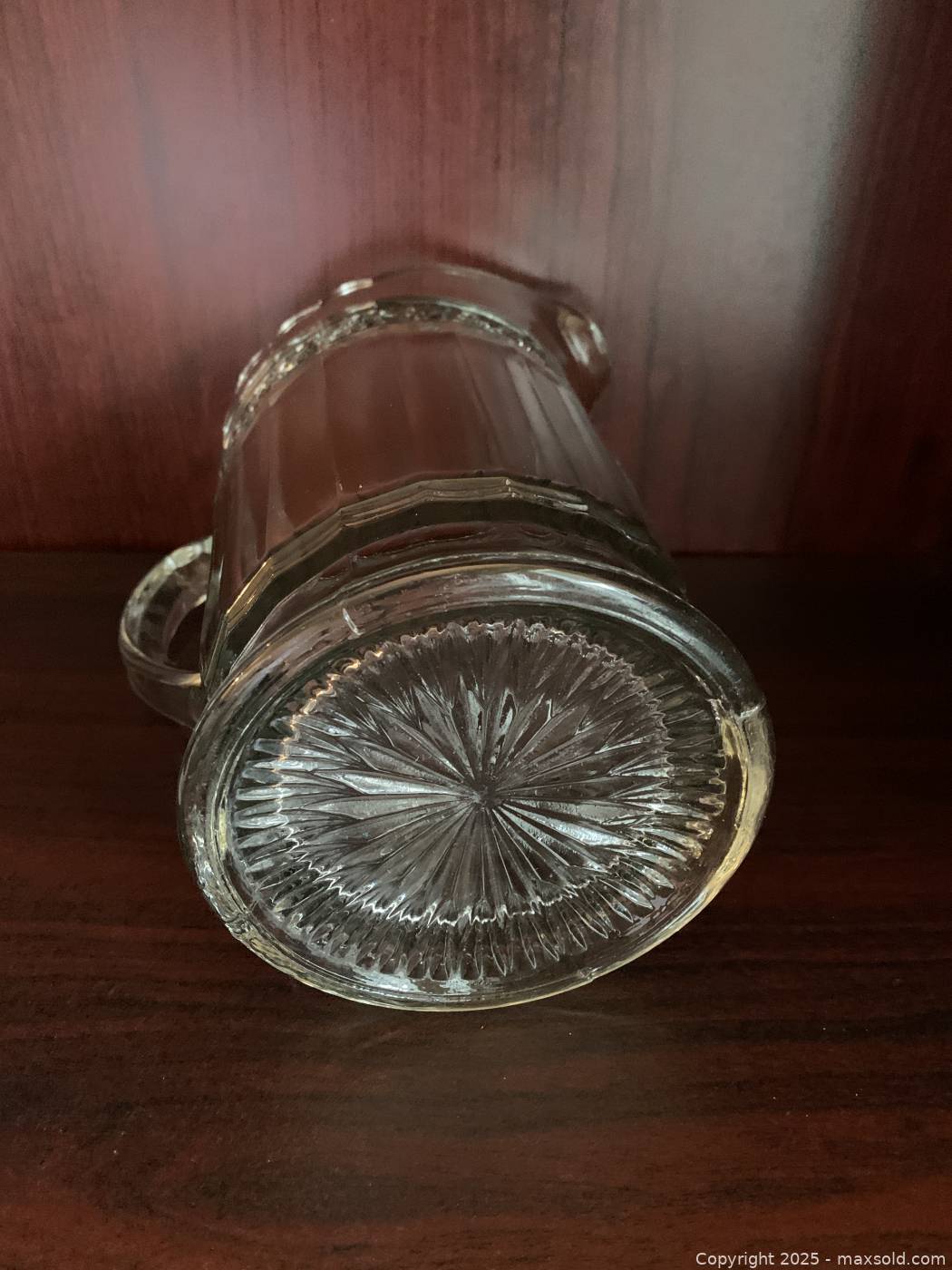 Indiana Glass Star Band Pitcher & Westmoreland Fern Burst Vase | Maxsold