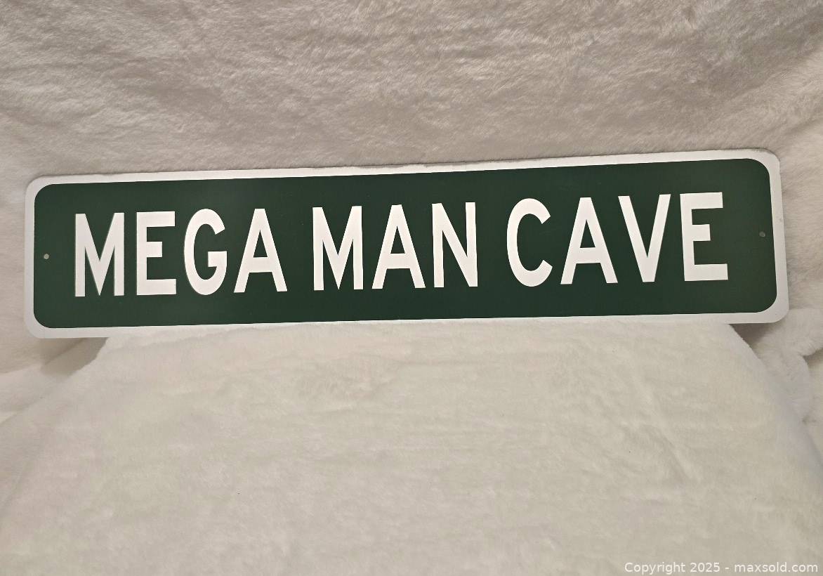 Mega Man Cave Metal Sign | Maxsold