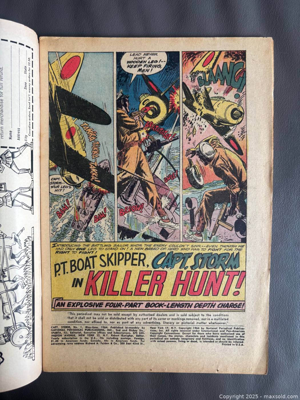 1964 DC Capt. Storm Issue #1 comic book | Maxsold