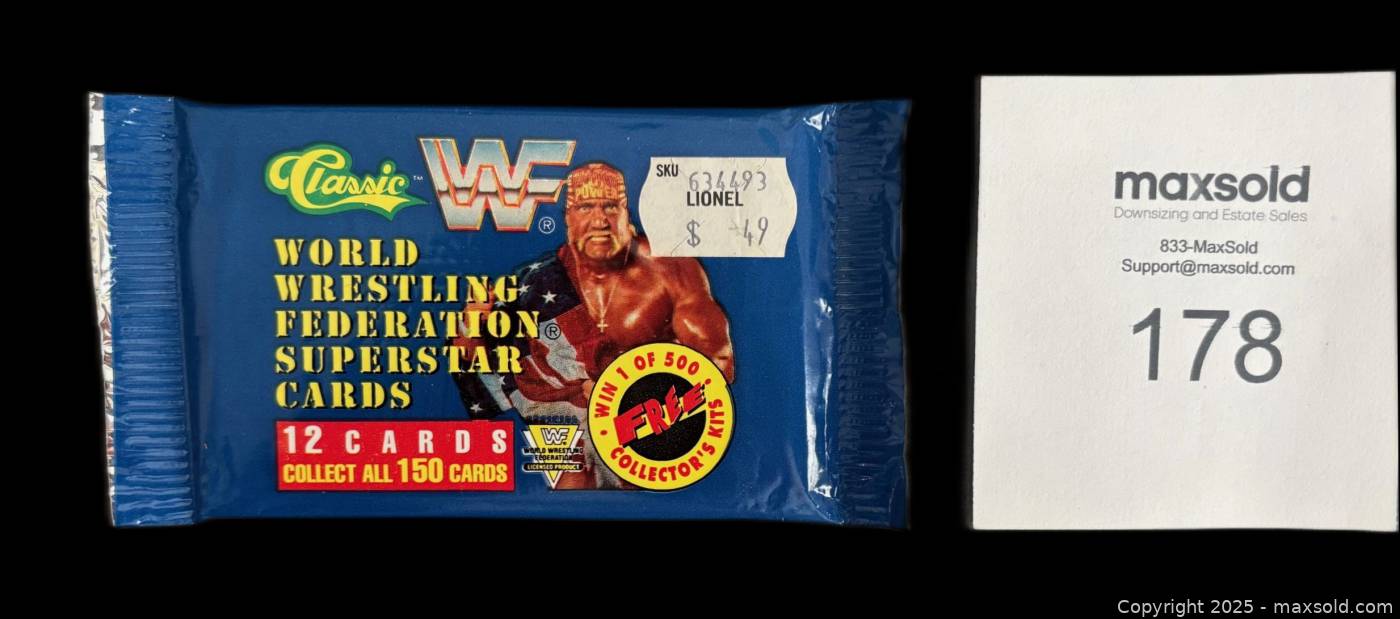 Unopened 1991 Classic WWF Wrestling Wax Pack | Maxsold