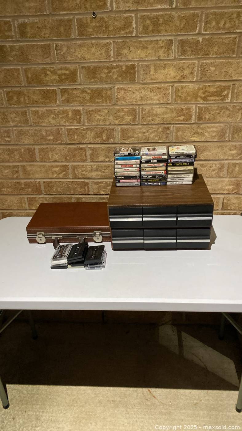 27 Music Cassettes With Storage Units | Maxsold