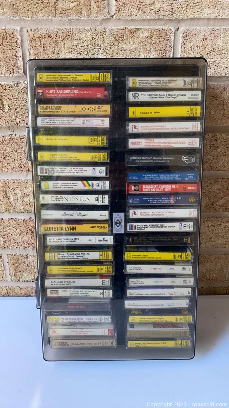Approx. 40 Audio Cassette Tapes & Case | Maxsold