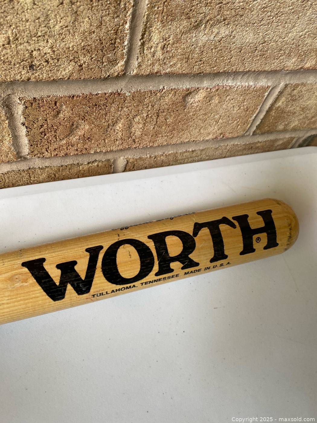 Worth 100SB wood softball bat and Glovesmith John Mellencamp 1250 right ...