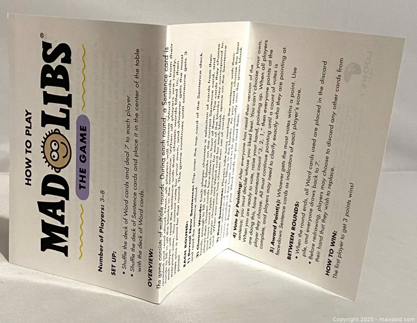 2016 Mad Libs The Game | Maxsold