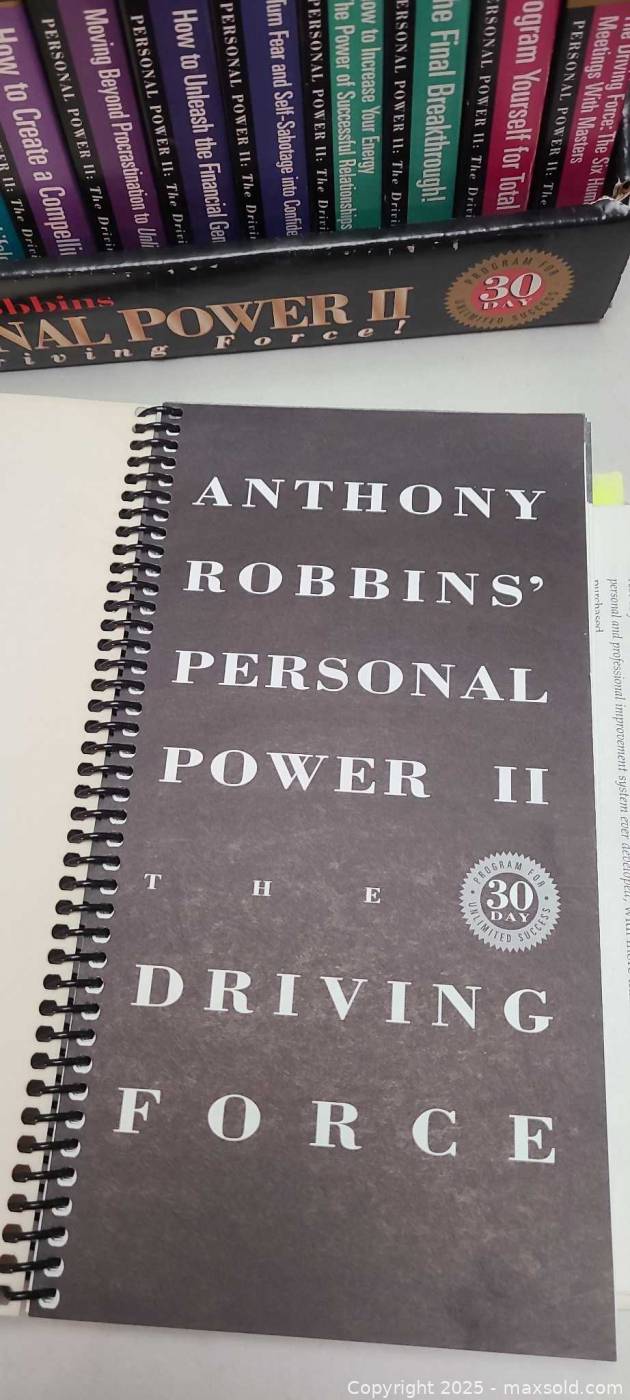 Anthony Robbins Personal Power II workbook & audio set | Maxsold