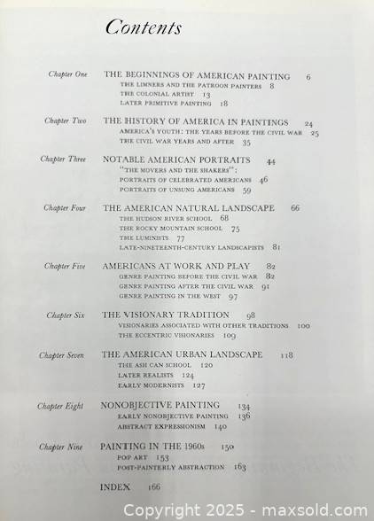 The Story Of American Painting Hardcover Book Maxsold